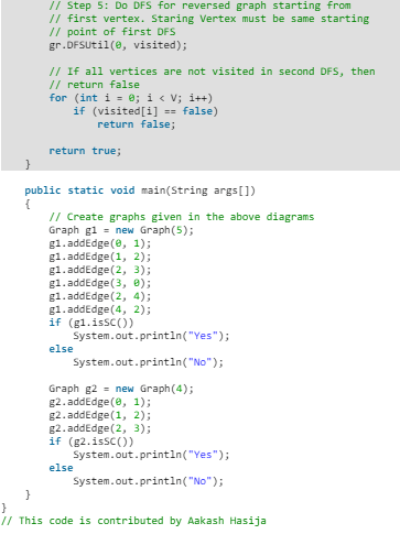Kosaraju using DFS - Algorithms - Computer Science Engineering (CSE ...