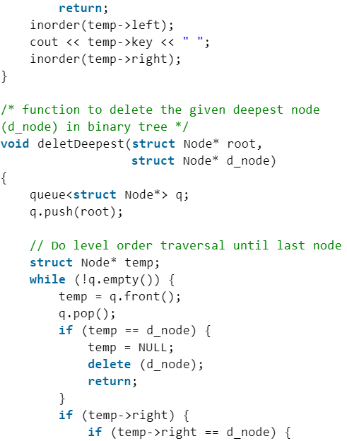 Insertion And Deletion In Binary Tree Programming And Data Structures Computer Science