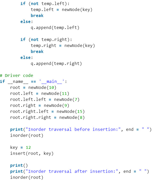 Insertion And Deletion In Binary Tree Programming And Data Structures Computer Science