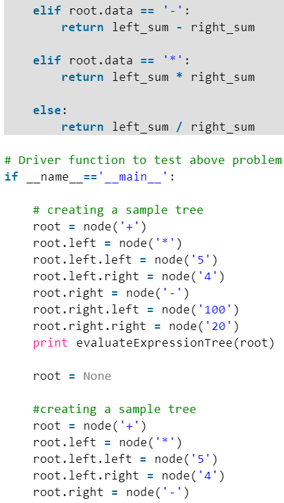 Expression Tree - Programming and Data Structures - Computer Science ...