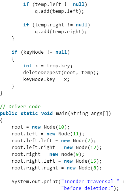 Insertion And Deletion In Binary Tree Programming And Data Structures Computer Science