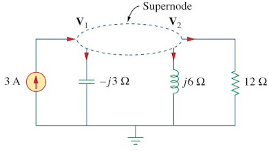 Node and Supernode for AC Circuits - Network Theory (Electric Circuits ...