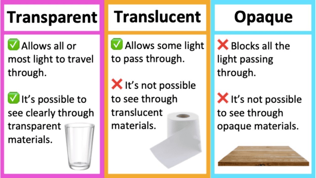 Light Shadow and Reflections Class 6 Worksheet Science