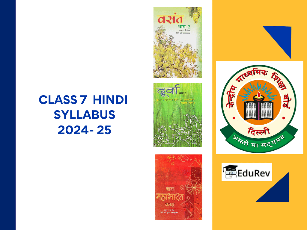 Syllabus: Hindi for Class 7 - Hindi (Vasant II) Class 7 PDF Download