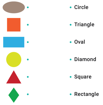 Worksheet: Shapes - 1 - Maths for LKG PDF Download
