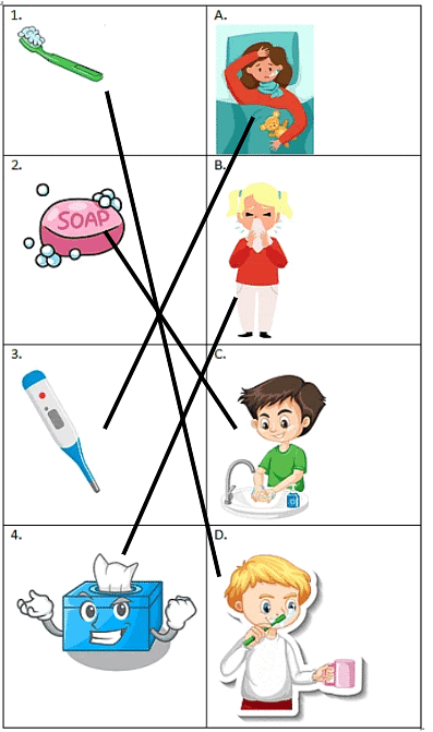 Worksheet Solutions: Health and Hygiene - 1 - GK for UKG PDF Download
