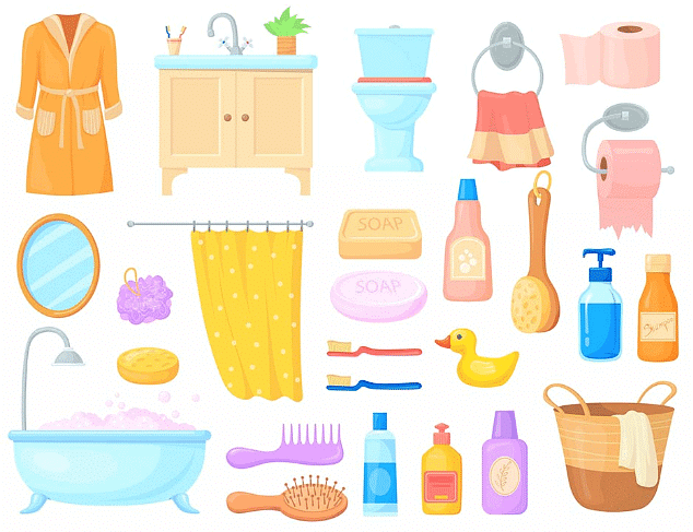 Things We Use In Bathroom - EVS for LKG PDF Download