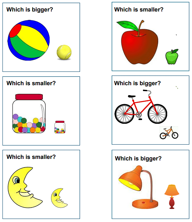 Worksheet: Big - Small - Maths for UKG PDF Download