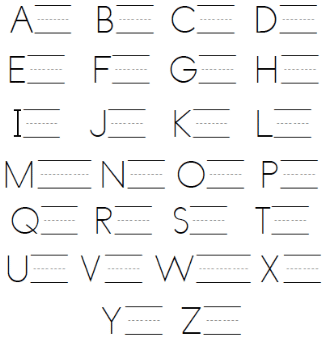 Worksheet Solutions: Capital Letter - 1 - English for LKG PDF Download