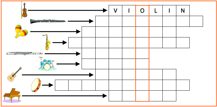 Worksheet Solutions: Musical Instruments - 2 - EVS for LKG PDF Download