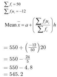 NCERT Solutions for Class 10 Maths Chapter 13 - Statistics (Exercise 13.1)