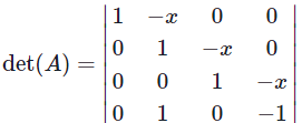 Formula Sheet and Example - Matrices and Determinants - Business ...