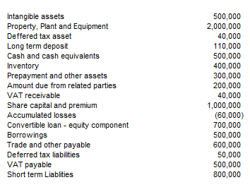 Statement of Financial Position (Balance Sheet) - Financial Analysis ...