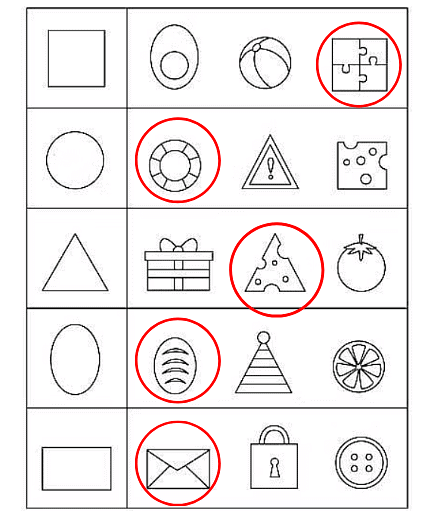 Worksheet Solutions: Shapes - 2 - Maths for LKG PDF Download