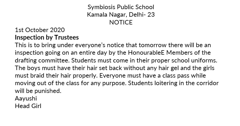 Overview - How to Write Notice - English Grammar Advanced - Class 10 ...