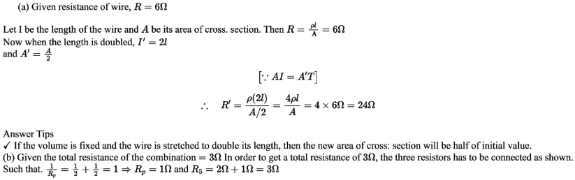 Class 10 Science Chapter 11 Previous Year Questions - Electricity