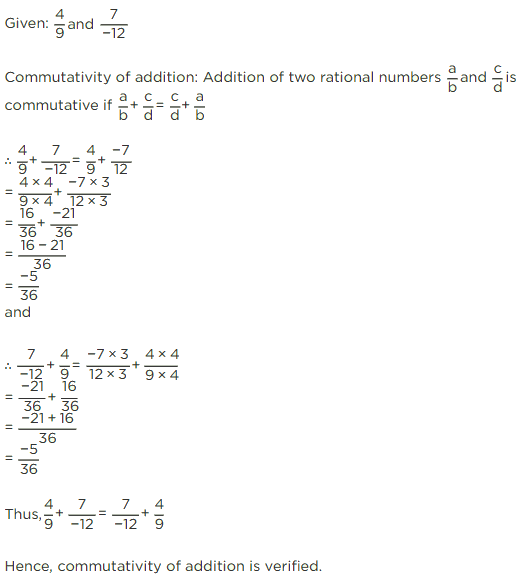 Important Questions for Class 8 Maths - Rational Numbers