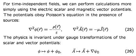 Scalar and Vector Potentials - Electromagnetic Theory, CSIR-NET Physical Sciences - Physics for ...