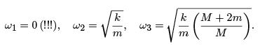Small Oscillations and Normal Modes - Lagrangian and Hamiltonian Equations, Classical Mechanics ...