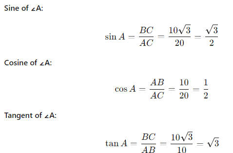 Introduction to Trigonometry Class 10 Notes Maths Chapter 8 Free PDF