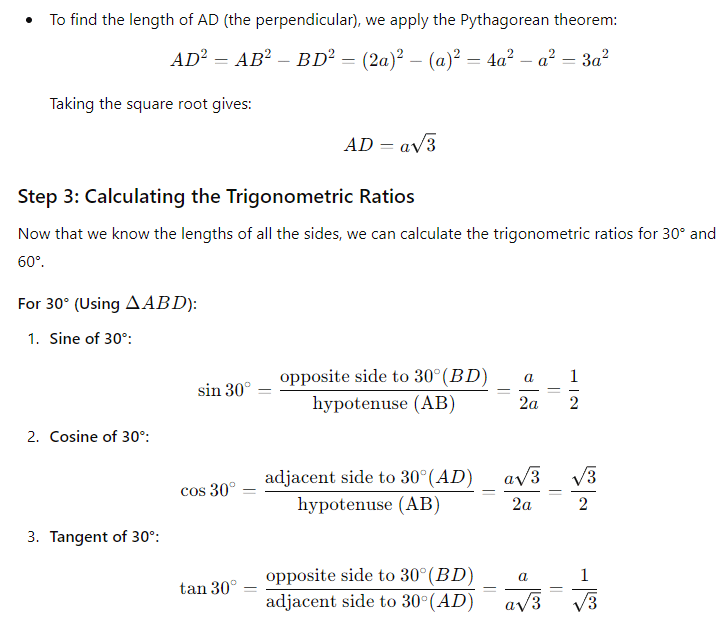 Introduction to Trigonometry Class 10 Notes Maths Chapter 8 Free PDF
