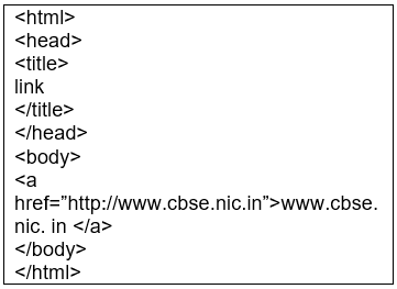 HTML Advanced: Short Answer Type Questions - Computer Application ...
