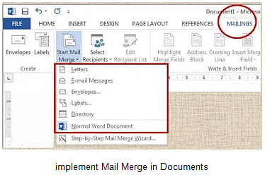 Implement the Mail Merge | Information Technology for Class 10