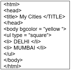 HTML Advanced: Short Answer Type Questions - Computer Application ...