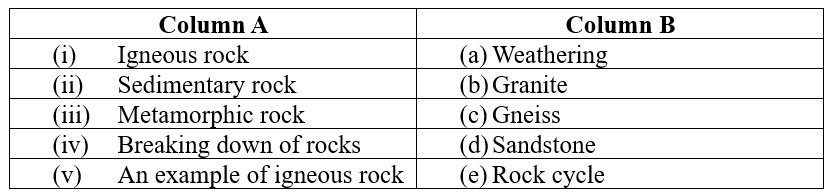 Rocks And Minerals Class 5 Worksheet Science