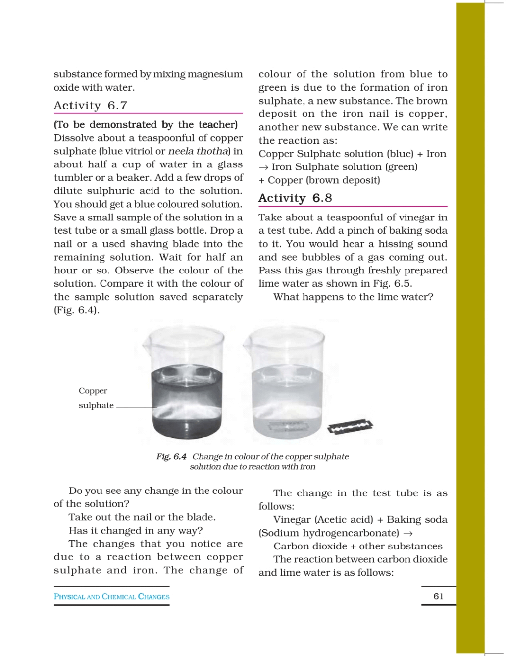 Chapter-6 Physical and Chemical Changes (e-book). - Class 7 PDF Download