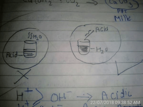 Why we can add acid in water but not water in acid? - Class 10 PDF Download