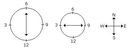 Rahul put his timepiece on the table in such a way that at 6 P.M. hour ...