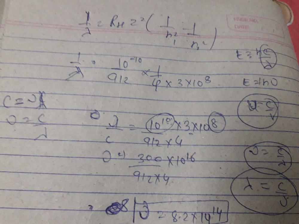 What Is The Frequency Of Revolution Of Electron Present In 2nd Bohrs