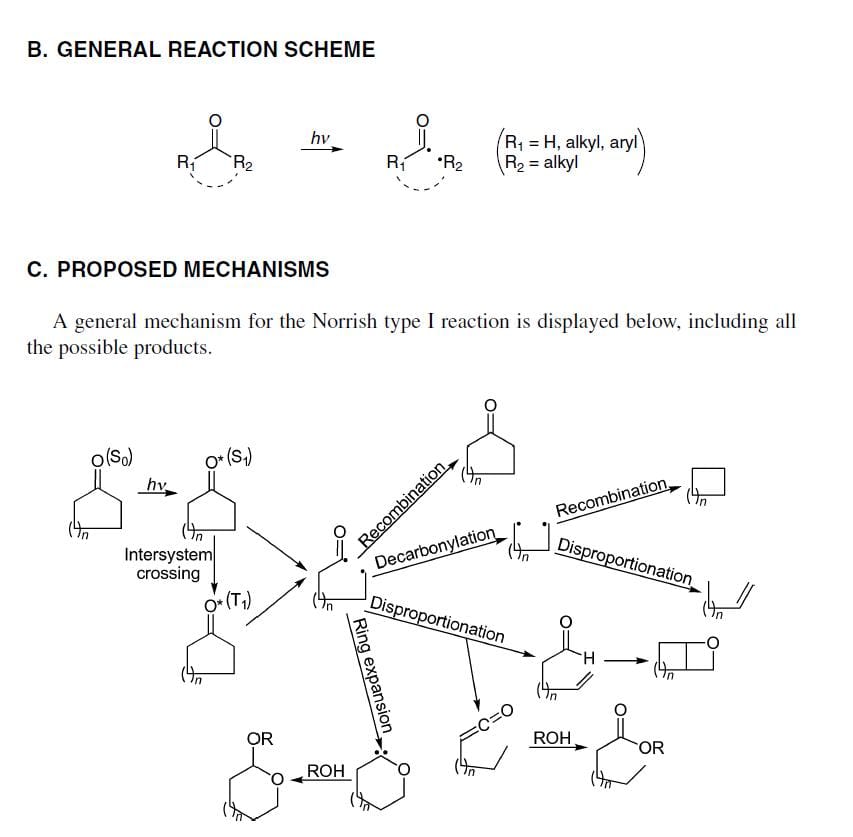 NORRISH TYPE-I REACTION - Competitive Examinations PDF Download