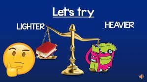 Worksheet: Heavy and Light Objects - 1 - Worksheets with solutions for ...