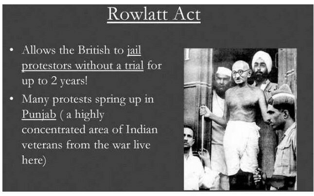 What is rowalt act? - EduRev Class 10 Question