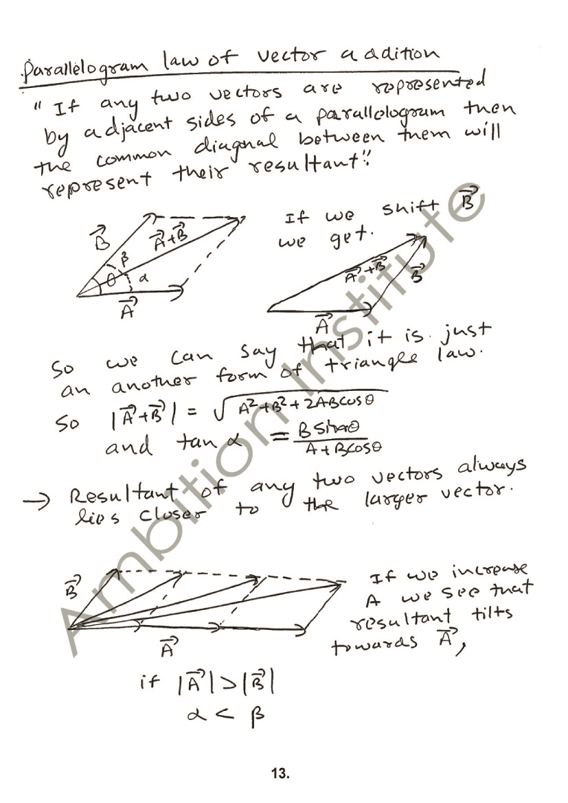 Scalar and Vector Theory Sheets, Class 12, Electrostatics (IIT and AIPMT) - Class 11 PDF Download