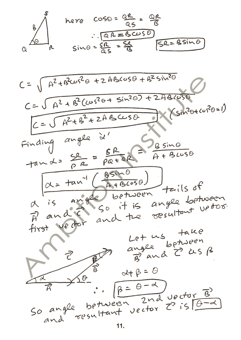 Scalar and Vector Theory Sheets, Class 12, Electrostatics (IIT and AIPMT) - Class 11 PDF Download