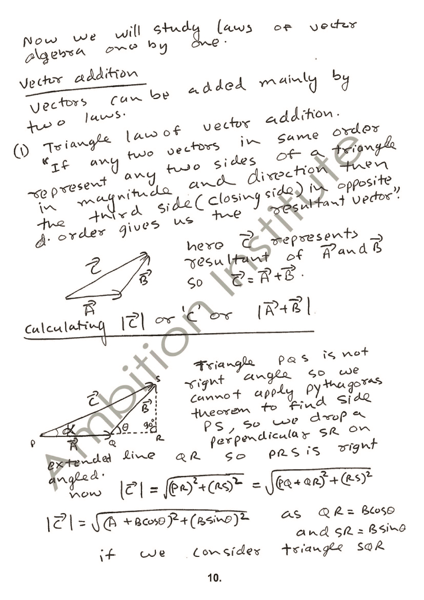 Scalar and Vector Theory Sheets, Class 12, Electrostatics (IIT and AIPMT) - Class 11 PDF Download