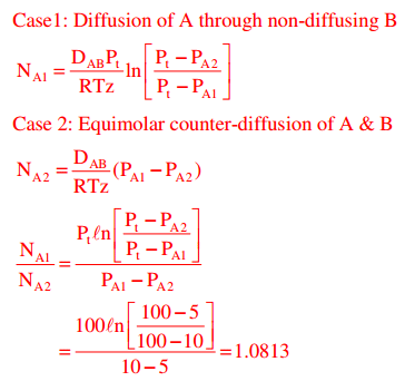 Consider the following two cases for a binary mixture of ideal gases A ...