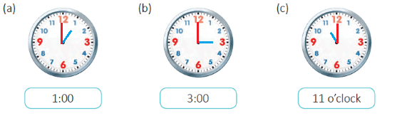 Time - 2 Class 1 Worksheet Maths Chapter 6