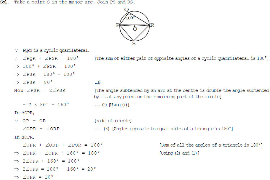 NCERT Exercises - Circles, Class 9, Mathematics PDF Download