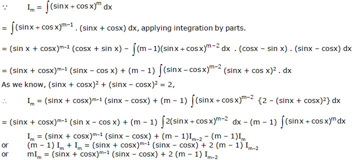 Integration by Reduction Formulae - Indefinite Integration, Class 12, Maths PDF Download