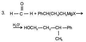 cannot be prepared bya)PhCOCH2CH3 + CH3MgXb)CH3CH2COCH3+ PhMgXc)HCHO ...