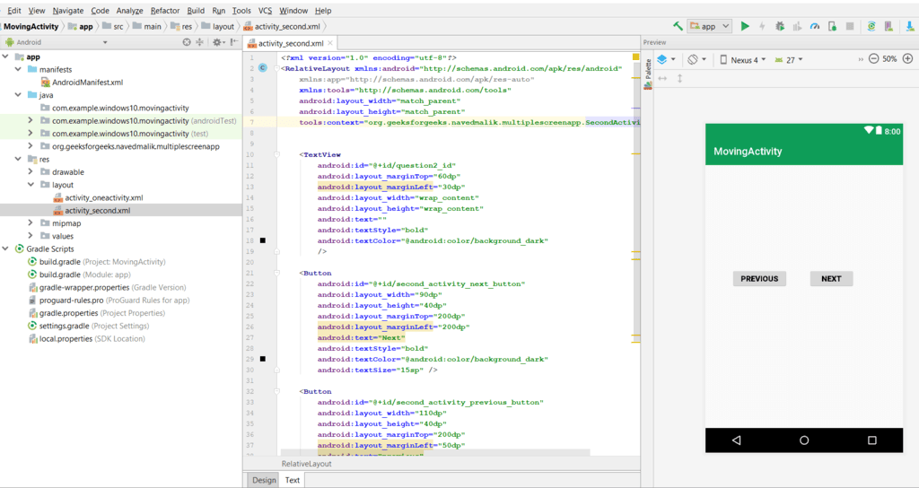 Creating multiple Screen app - Software Development PDF Download