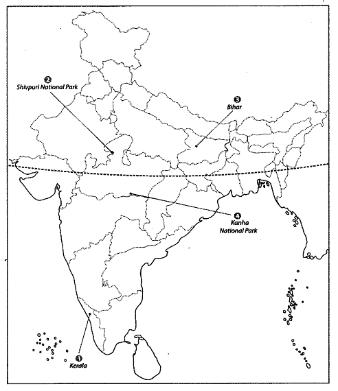 Class 9 Geography Chapter 1 Map Based Question Answers - Contemporary ...