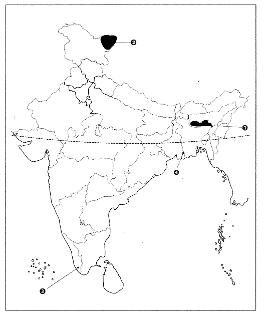 Class 9 Geography Chapter 1 Map Based Question Answers - Contemporary ...