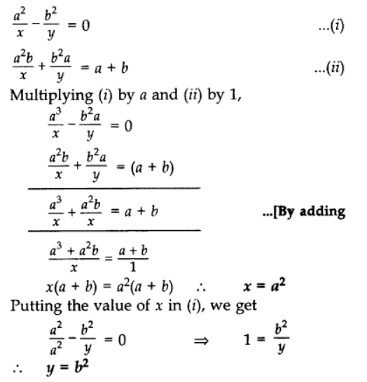 Class 10 Maths Chapter 3 Question Answers Pair Of Linear Equations In Two Variables