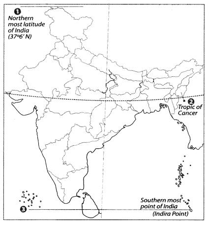 Class 9 Geography Chapter 1 Map Based Question Answers - Contemporary ...