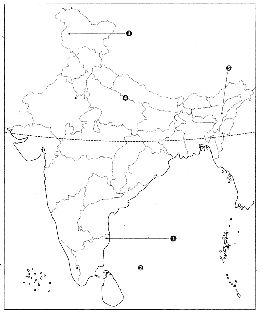 Class 9 Geography Chapter 1 Map Based Question Answers - Contemporary ...